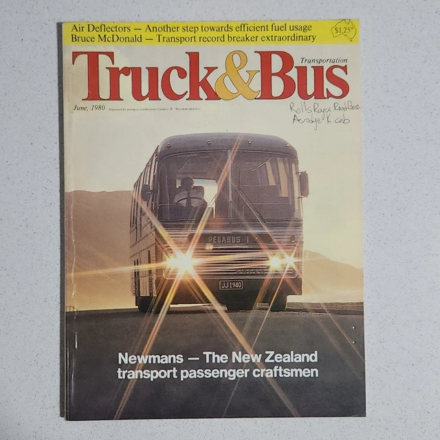 TRUCK & BUS TRANSPORTATION Vintage Australian Magazine June 1980 Vol.44 ...