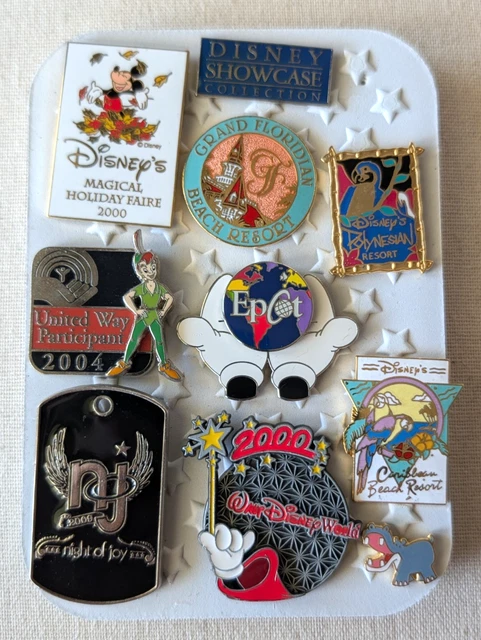 DISNEY PIN LOT Peter Pan Epcot 2000 Sorcerer Mickey Jungle Cruise ...