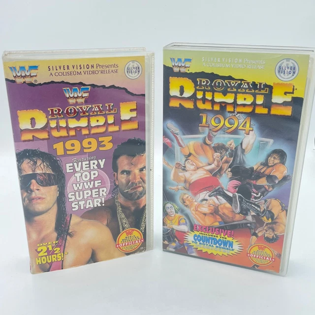*UNTESTED* WWF (WWE) VHS Royal Rumble 1993/Royal Rumble 1994 EUR 23,18 ...