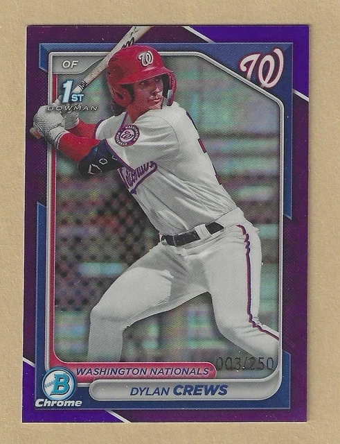 2024 1ST BOWMAN Cromato DYLAN CREWS Viola Rifrattore #BCP-23 003/250 ...