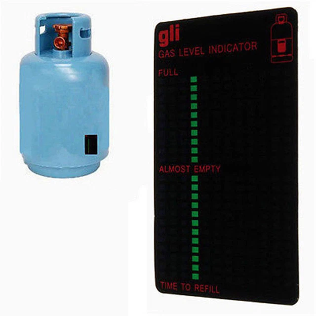 GAS THERMOMETER PROPANE Butane LPG Fuel Tank Level Indicator Magnetic ...