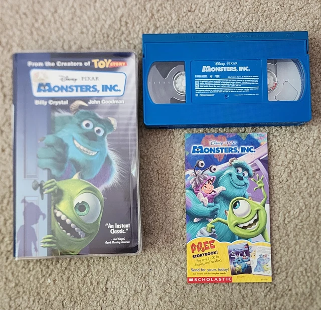 MONSTERS INC DISNEY PIXAR VHS Video Blue Tape 2002 Clamshell Inserts £7 ...