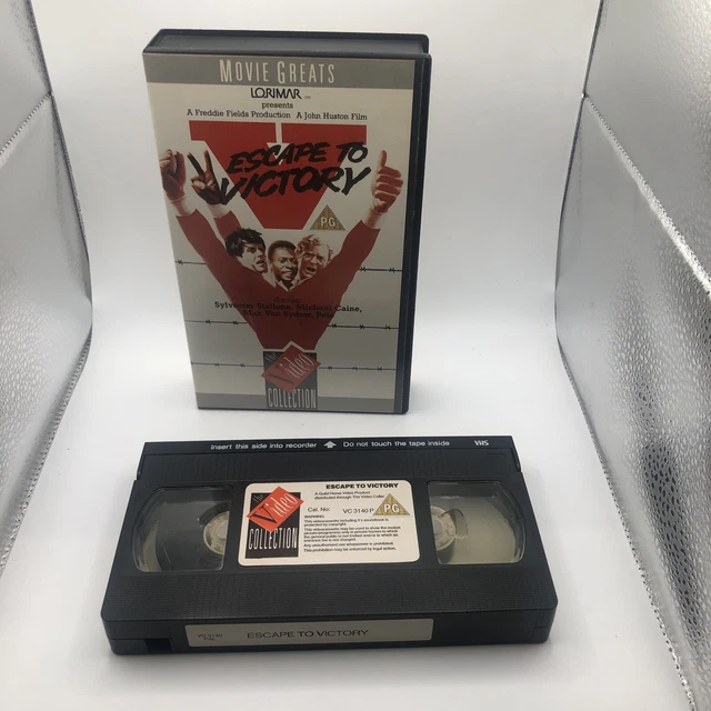 ESCAPE TO VICTORY VHS PAL - Stallone Caine Lorimar Video £7.99 ...