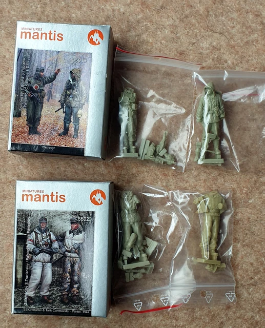 MANTIS MINIATURES 1/35 Resin Figures Two sets German WW2 £20.00 ...