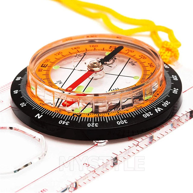 2X ORIENTEERING BASEPLATE Compass Lensatic Map Tactical Army Gear ...
