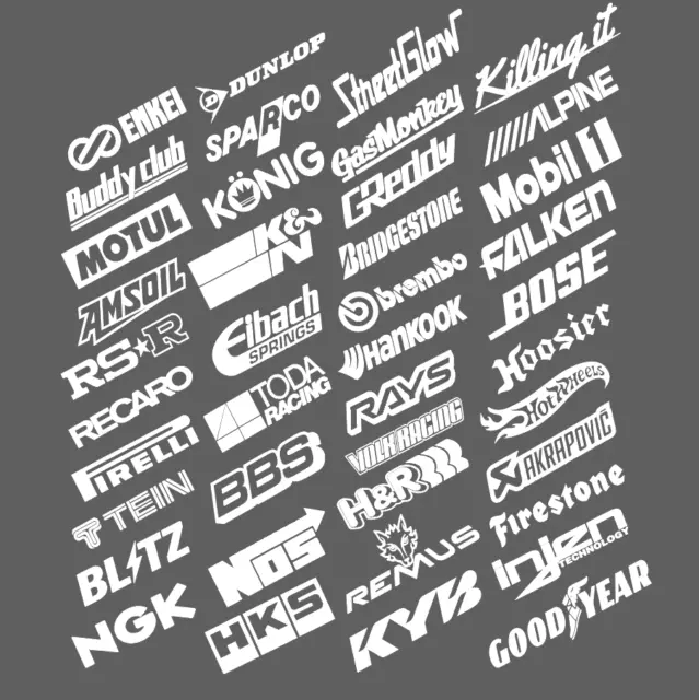 20 AUTOMOTIVE STICKER JDM Decal Stickers Pack Racing Turbo Drift $15.99 ...