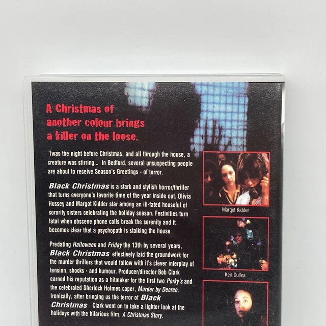 BLACK CHRISTMAS HORROR VHS Video Tape Cult 70s Slasher Thriller Olivia ...