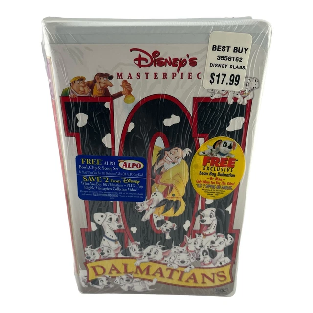 101 Dalmatians Vhs 1999 Disney Masterpiece Clamshell Brand New