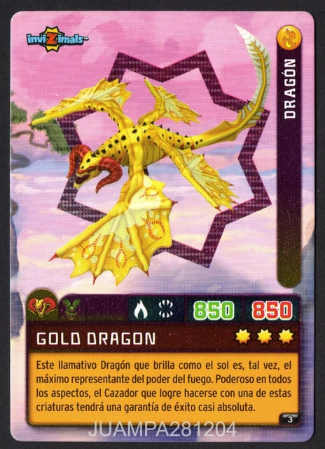 GOLD DRAGON #3 Cromo Invizimals Criaturas Secretas 2023 Panini EUR 6,00 ...