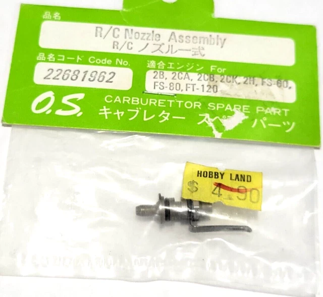 VINTAGE O.S. FS-80, FT-120 Model Engines R/C Nozzle Assembly #22681962 ...