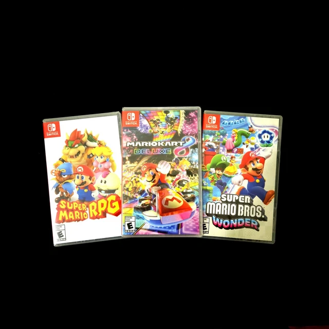 NINTENDO SWITCH SUPER Mario Wonder, Super Mario RPG & Mario Kart 8 ...