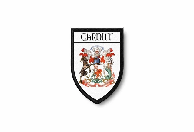 PATCH PRINTED SHIELD embroidery border badge souvenir flag county cardiff r2 EUR 3,09 - PicClick FR