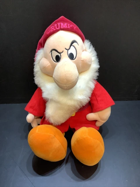 DISNEY GRUMPY PLUSH Teddy Soft Toy Snow White 7 Dwarfs 14 Inch ...