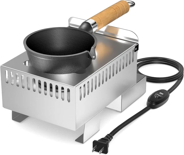 LEAD MELTING POT, 5 lbs Electric Lead Melter with Long Handle & Pouring ...