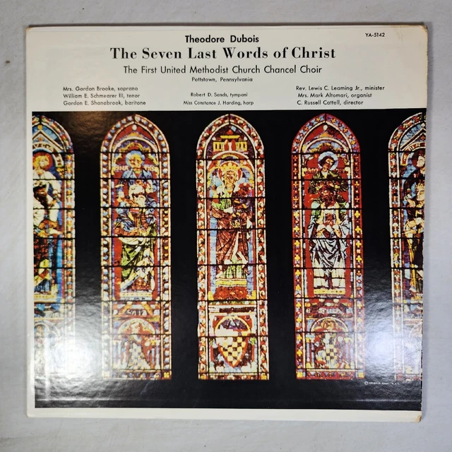 THE SEVEN LAST Words Of Christ Theodore Dubois 1960 Vintage Vinyl ...