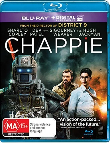CHAPPIE (BLU-RAY) HUGH Jackman Sigourney Weaver Miranda Frigon Yo-Landi ...