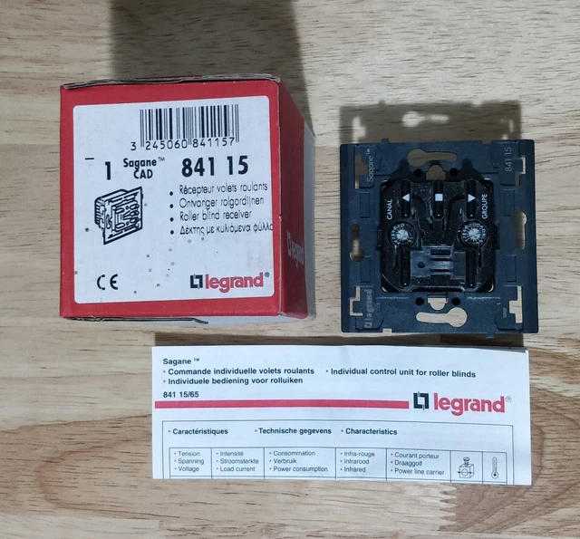 84115 LEGRAND SAGANE Interrupteur commande volet roulant IR CPL EUR 79 ...