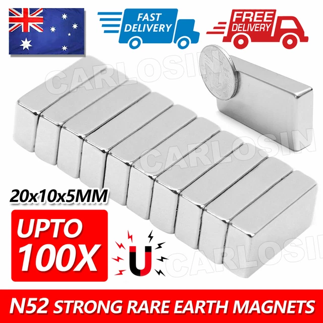 N52 SUPER STRONG Magnets Block Rare Earth Cuboid Neodymium Super Strong ...