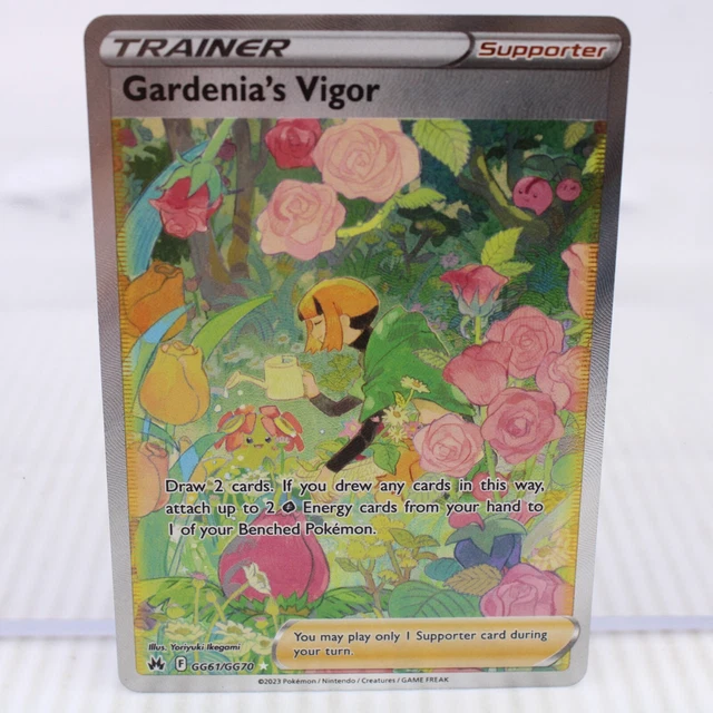 COURONNE A7 POKÉMON TCG Zenith Gardenia's Vigor art Full Rare GG61/GG70 ...