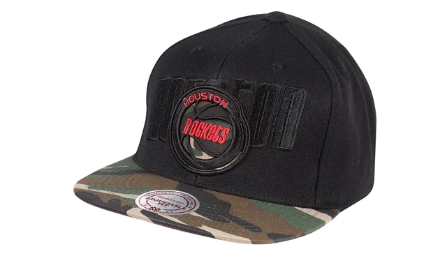 MITCHELL E NESS Snapback HWC Blind Camo HOUSTON ROCKETS Nuovo ...