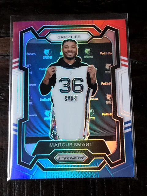 MARCUS SMART 2023-24 Panini PRIZM rouge blanc et bleu Prizm #62 ...