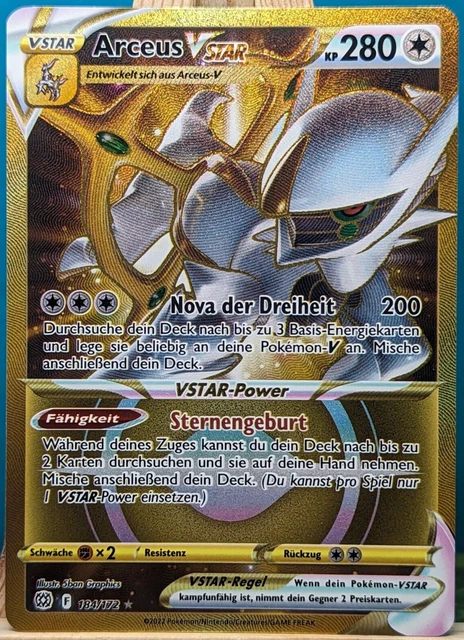 POKEMON - STRAHLENDE Sterne - Arceus VSTAR - 184/172 - deutsch EUR 39 ...