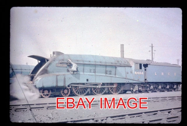 ORIGINAL 35MM SLIDE LNER CLASS A4 LOCO NO 4484 FALCON AT HAYMARKETS ...
