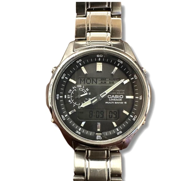 CASIO LINEAGE WAVECEPTOR LCW-M300D-1AJF Black Dial Solar Watch From ...