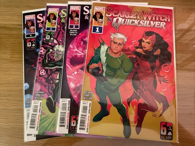 MARVEL COMICS SCARLET Witch & Quicksilver Lot Complete Run 1234 $8.00 ...