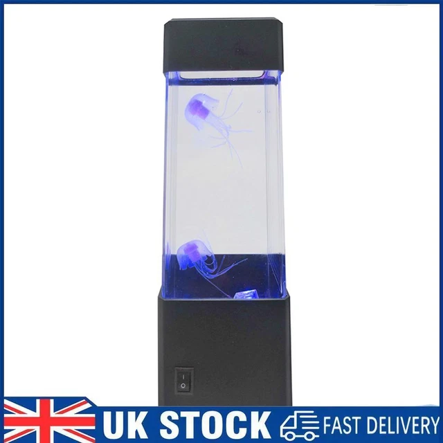 FANTASY USB/BATTERY POWERED Jellyfish Water Tank Aquarium LED Lamp ...