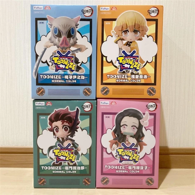 DEMON SLAYER TOONIZE Figure Tanjiro Nezuko Zenitsu Inosuke Set Normal ...