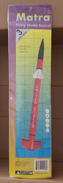 NEW CUSTOM FLYING Model Rocket Kit 'Matra" Kit #10018 $49.00 - PicClick