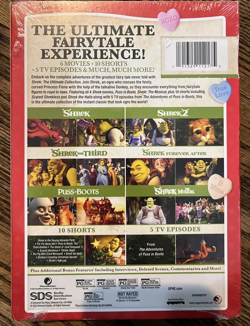 DREAMWORKS SHREK ULTIMATE COLLECTION DVD Set 1, 2, 3, Forever After ...