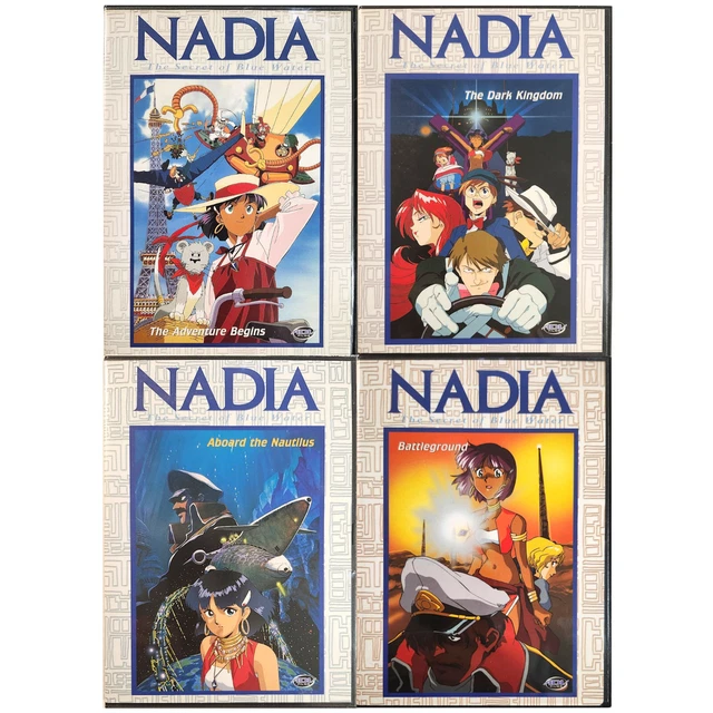 NADIA: SECRET OF the Blue Water Volumes 1, 2, 3, 4 (DVD, 2004) Episodes ...