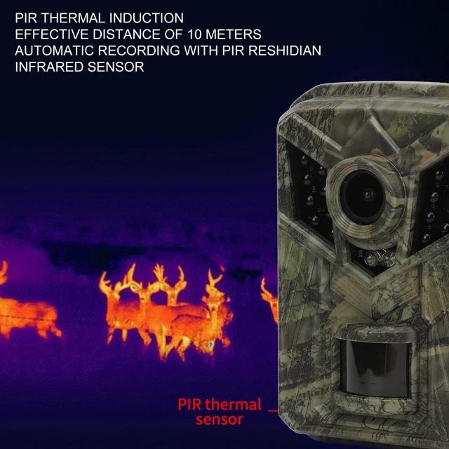 INFRARED HUNTING CAMERA Trail Camera 1080P HD With 1/4 Threaded Hole ...