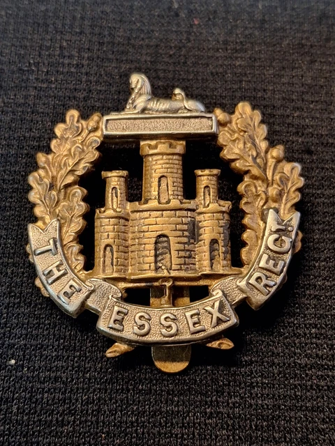 ESSEX REGIMENT 8TH Territorial Battalion Cap Badge On Slider Genuine £ ...