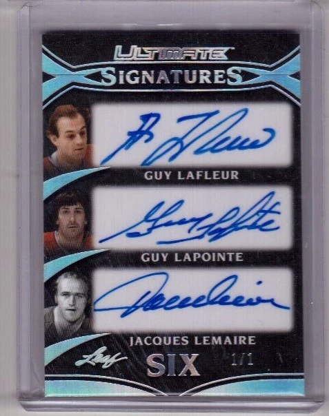 LAFLEUR LAPOINTE LEMAIRE SAVARD ROBINSON LAMBERT /18 Leaf Ultimate 1/1 ...