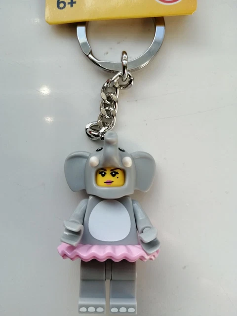 LEGO ELEPHANT SUIT Girl Minifigure Keyring Keychain Series 18 853905 £ ...