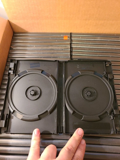 BLOCKBUSTER DVD CASE lot 50 DVD Cases 25 Single and 25 Double Disk case ...
