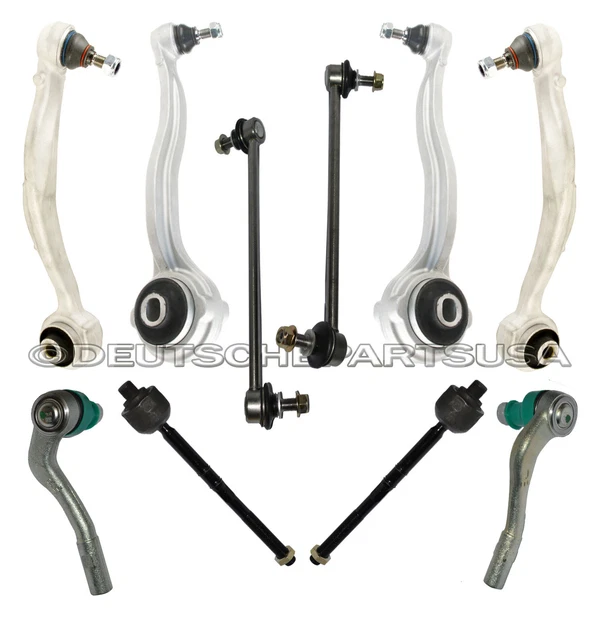 MERCEDES W204 FRONT CONTROL ARM BALL JOINTS TIE RODS SPORT SUSPEN KIT ...