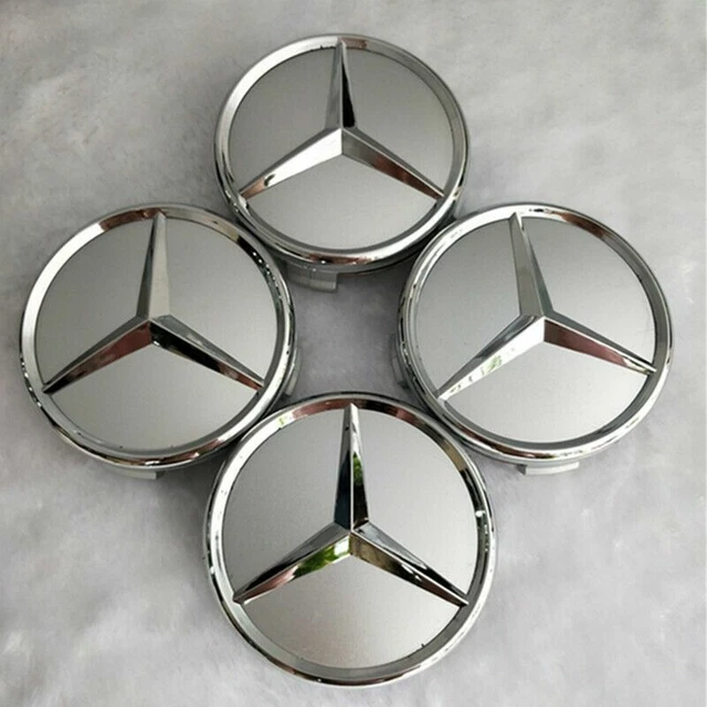 Class B RVs & Campers Set Of 4 Silver Mercedes-Benz Wheel Center Caps ...
