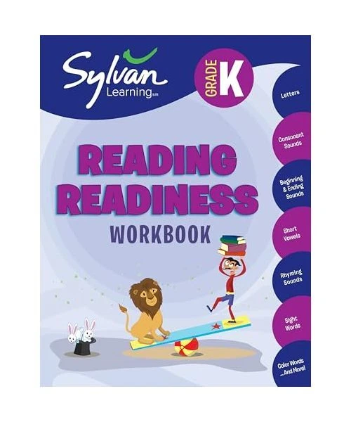 KINDERGARTEN READING READINESS Workbook: Letters, Consonant Sounds ...