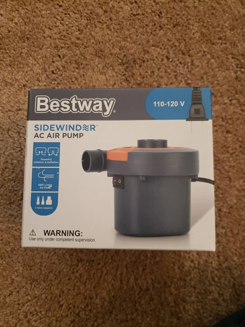 BESTWAY SIDEWINDER AC cord air pump valve adapters inflate deflate £8. ...