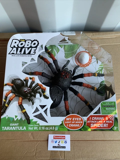 ZURU ROBO ALIVE Giant Tarantula Robo Spider Creepy Crawley Robotic Pet ...