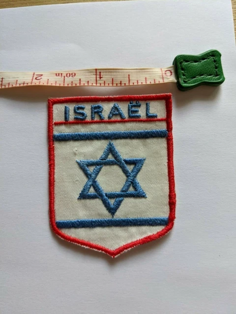 ISRAEL STAR DAVID Israeli Flag Blue White Souvenir Embroidered Patch ...