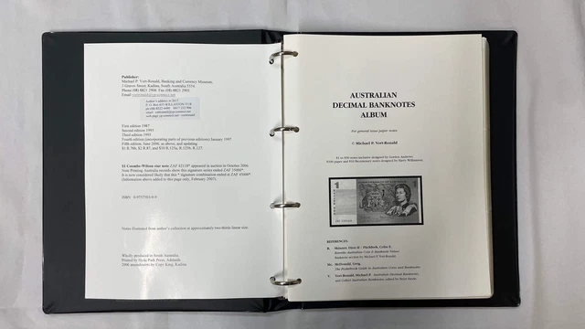 COMPREHENSIVE SET OF Australian Paper Decimal Banknotes 1966 - 1996 ...