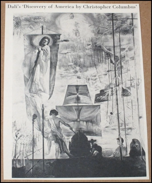 1964 SALVADOR DALI The Discovery of America by Christopher Columbus ...