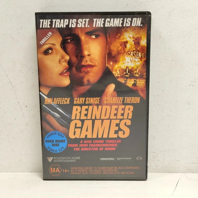 REINDEER GAMES - Big Box Ex Rental - VHS Tape $21.50 - PicClick AU