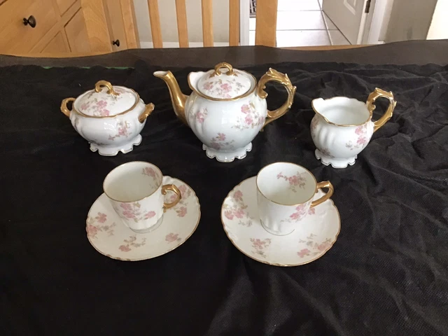 ANTIQUE CFM GDM France Tea Set for 2 £25.00 - PicClick UK