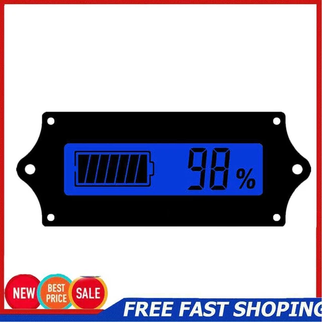 UNIVERSAL BATTERY INDICATOR LCD Display Batteries Capacity Monitor ...